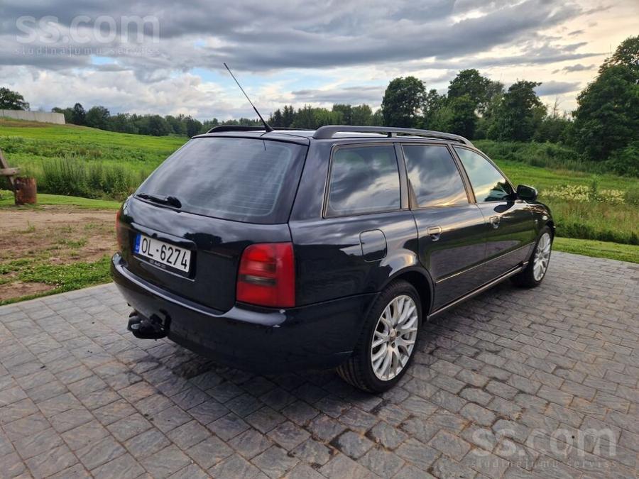Black Audi A4 1997 in Cesis, with an engine capacity of 1.90 L and mileage of 387 thousand km for 2200 €, photo 6 on AUTOMOTO.COM.LV