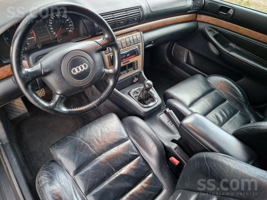 Black Audi A4 1997 in Cesis, with an engine capacity of 1.90 L and mileage of 387 thousand km for 2200 €, photo 9 on AUTOMOTO.COM.LV