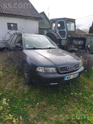 Black Audi A4 1998 in Daugavpils, with an engine capacity of 1.60 L and mileage of 370 thousand km for 650 €, photo  on AUTOMOTO.COM.LV