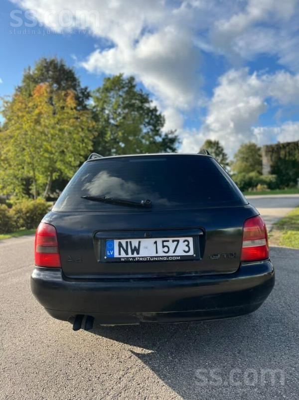 Black Audi A4 1998 in Balvi, with an engine capacity of 1.90 L and mileage of 524 thousand km for 1050 €, photo 2 on AUTOMOTO.COM.LV