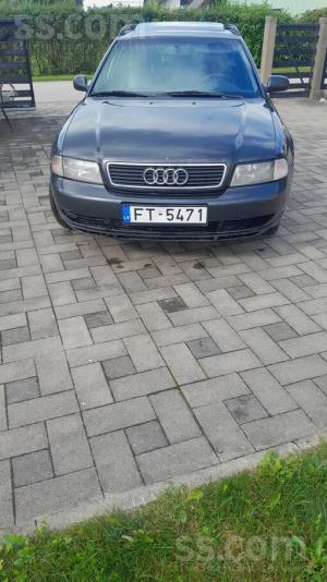 Black Audi A4 1998 in Riga, with an engine capacity of 1.90 L and mileage of 348 thousand km for 1550 €, photo  on AUTOMOTO.COM.LV