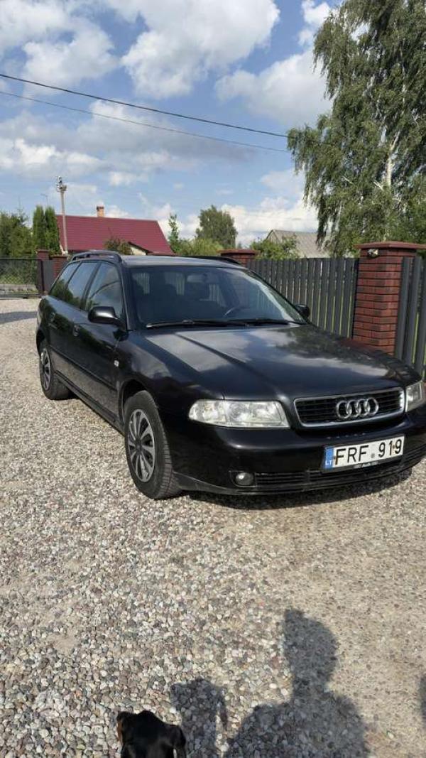 Melns Audi A4 1999 Jurbarkas, ar dzinēja tilpumu 1.90 L un nobraukumu 323 tūkst. km par 850 €, foto 2 vietnē AUTOMOTO.COM.LV