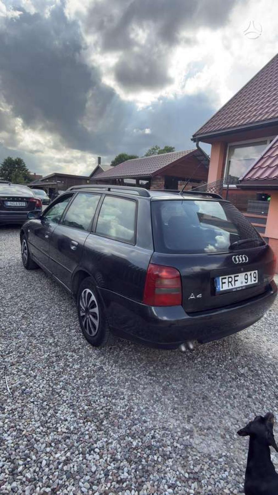 Black Audi A4 1999 in Jurbarkas, with an engine capacity of 1.90 L and mileage of 323 thousand km for 850 €, photo 6 on AUTOMOTO.COM.LV