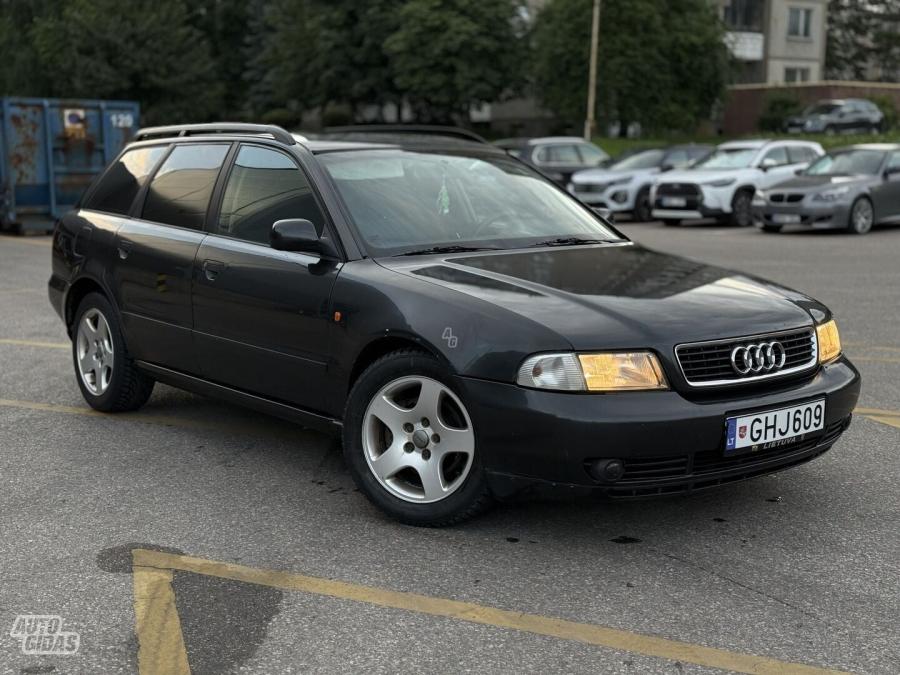 Black Audi A4 1999 in Kaunas, with an engine capacity of 1.90 L and mileage of 471 thousand km for 1200 €, photo 1 on AUTOMOTO.COM.LV
