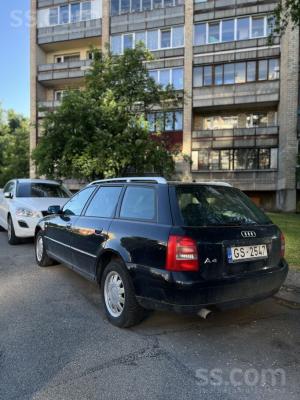 Black Audi A4 1999 in Riga, with an engine capacity of 1.80 L and mileage of 240 thousand km for 580 €, photo 3 on AUTOMOTO.COM.LV