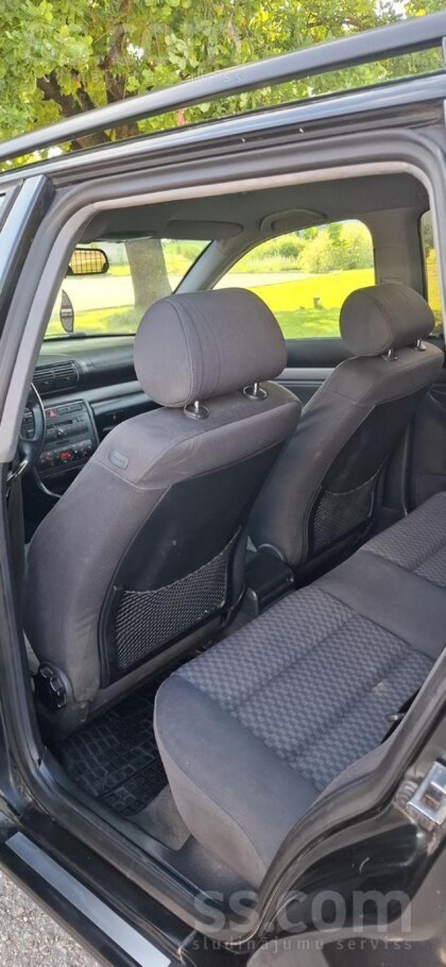Black Audi A4 1999 in Rezekne, with an engine capacity of 1.90 L and mileage of 396 thousand km for 1860 €, photo 8 on AUTOMOTO.COM.LV