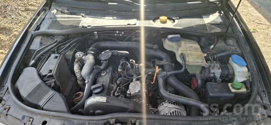 Black Audi A4 1999 in Rezekne, with an engine capacity of 1.90 L and mileage of 396 thousand km for 1860 €, photo 10 on AUTOMOTO.COM.LV