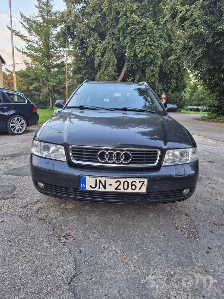 Black Audi A4 1999 in Jelgava, with an engine capacity of 1.90 L and mileage of 392 thousand km for 1300 €, photo 1 on AUTOMOTO.COM.LV