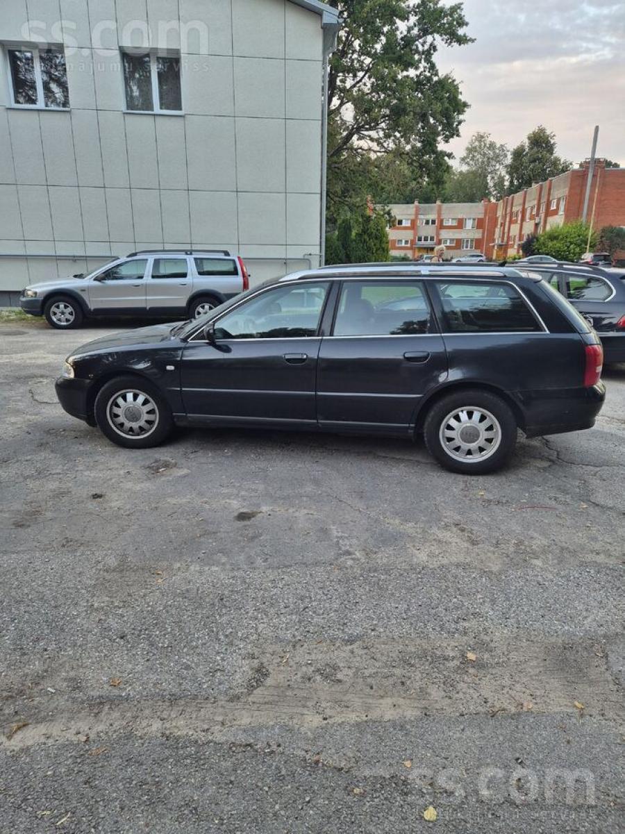 Black Audi A4 1999 in Jelgava, with an engine capacity of 1.90 L and mileage of 392 thousand km for 1300 €, photo 3 on AUTOMOTO.COM.LV