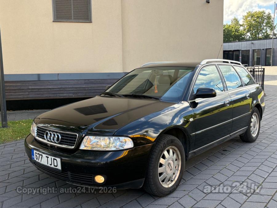 Black Audi A4 1999 in Rapla, with an engine capacity of 2.50 L and mileage of 336 thousand km for 1000 €, photo 1 on AUTOMOTO.COM.LV