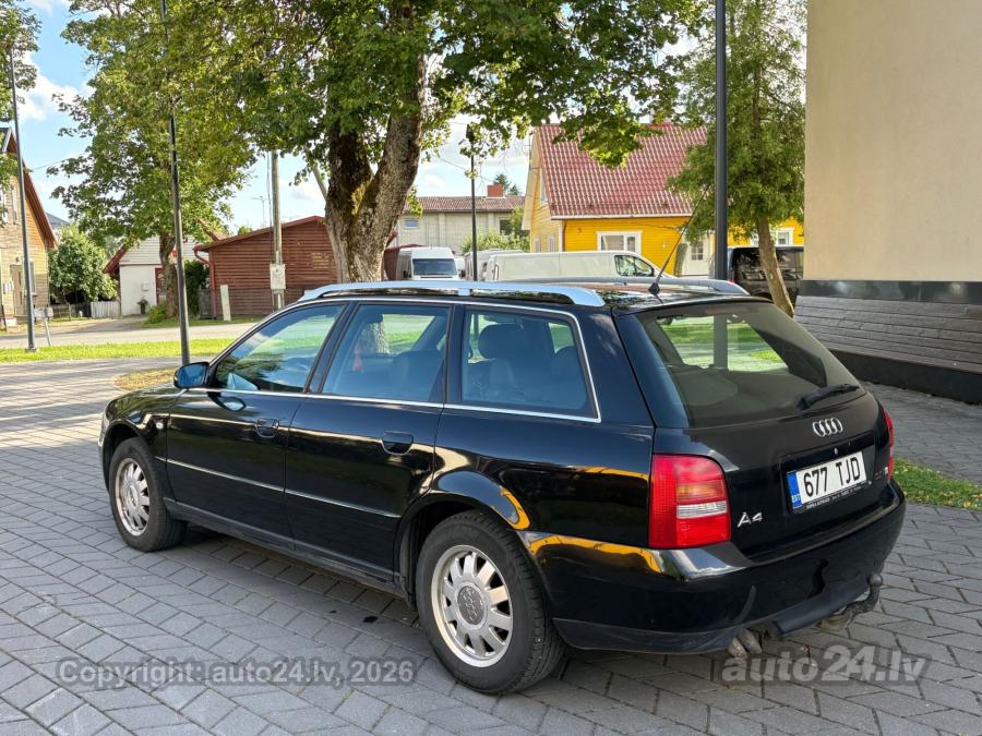 Black Audi A4 1999 in Rapla, with an engine capacity of 2.50 L and mileage of 336 thousand km for 1000 €, photo 4 on AUTOMOTO.COM.LV