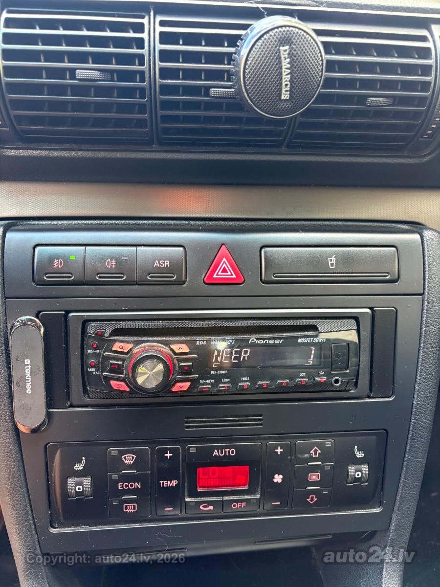 Black Audi A4 1999 in Rapla, with an engine capacity of 2.50 L and mileage of 336 thousand km for 1000 €, photo 13 on AUTOMOTO.COM.LV