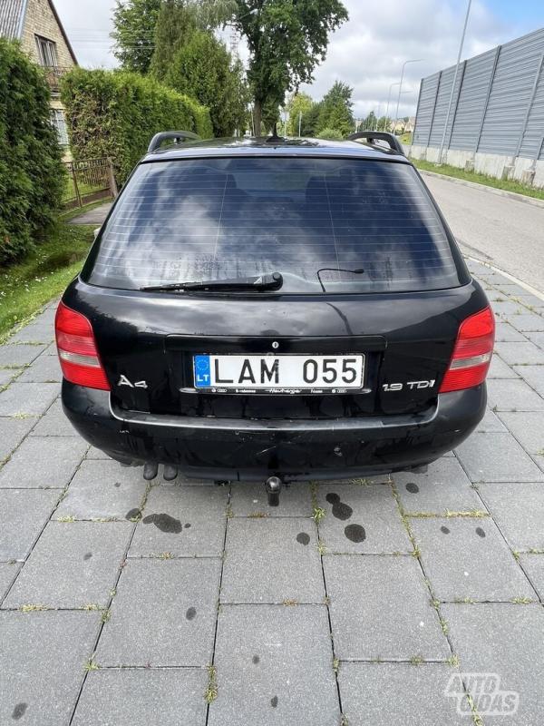Black Audi A4 2000 in Panevezys, with an engine capacity of 1.90 L and mileage of 490 thousand km for 600 €, photo 5 on AUTOMOTO.COM.LV