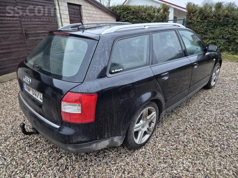 Black Audi A4 2001 in Tukums, with an engine capacity of 1.90 L and mileage of 392 thousand km for 1550 €, photo 4 on AUTOMOTO.COM.LV