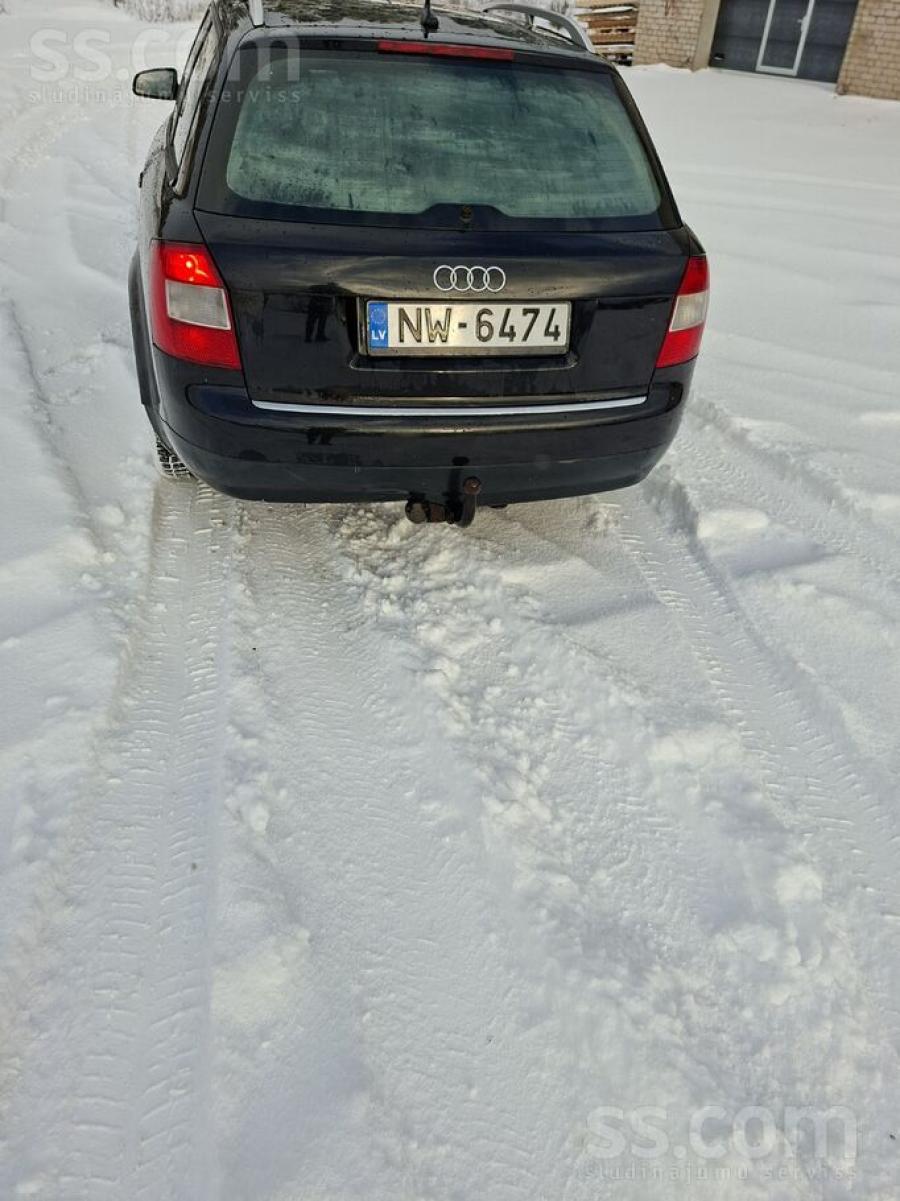 Black Audi A4 2001 in Tukums, with an engine capacity of 1.90 L and mileage of 391 thousand km for 1750 €, photo 3 on AUTOMOTO.COM.LV