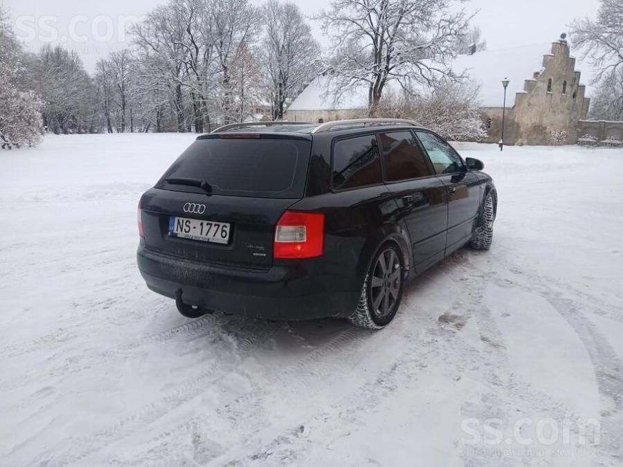 Black Audi A4 2001 in Dobele, with an engine capacity of 2.50 L and mileage of 352 thousand km for 2500 €, photo 4 on AUTOMOTO.COM.LV