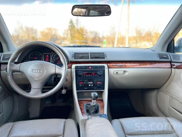 Black Audi A4 2001 in Cesis, with an engine capacity of 2.50 L and mileage of 322 thousand km for 1890 €, photo 6 on AUTOMOTO.COM.LV