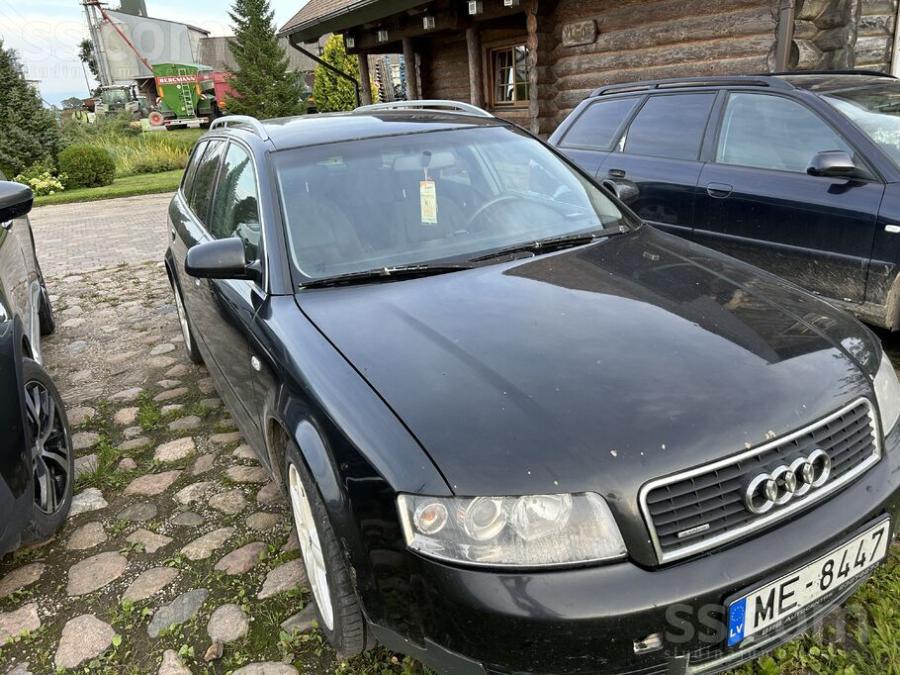 Melns Audi A4 2001 Jelgava, ar dzinēja tilpumu 2.50 L un nobraukumu 508 tūkst. km par 1000 €, foto 1 vietnē AUTOMOTO.COM.LV