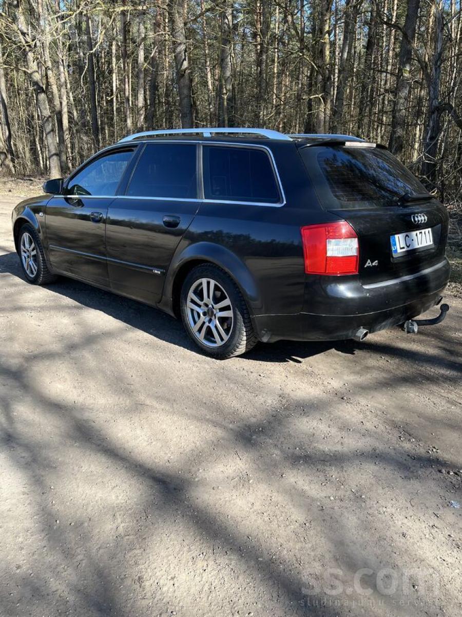 Black Audi A4 2002 in Jekabpils, with an engine capacity of 1.80 L and mileage of 435 thousand km for 1400 €, photo 3 on AUTOMOTO.COM.LV