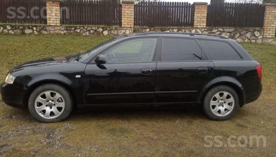 Black Audi A4 2002 in Ludza, with an engine capacity of 1.90 L and mileage of 492 thousand km for 2350 €, photo 3 on AUTOMOTO.COM.LV