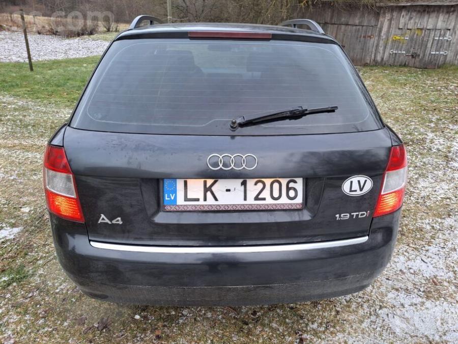 Black Audi A4 2002 in Aizkraukle, with an engine capacity of 1.90 L and mileage of 364 thousand km for 1750 €, photo 1 on AUTOMOTO.COM.LV