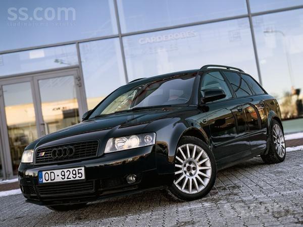 Black Audi A4 2002 in Riga, with an engine capacity of 1.90 L and mileage of 0 thousand km for 1790 €, photo 1 on AUTOMOTO.COM.LV
