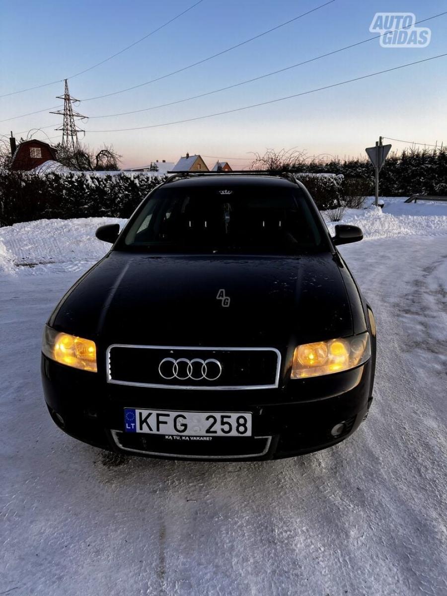 Black Audi A4 2002 in Vilnius, with an engine capacity of 1.90 L and mileage of 420 thousand km for 1199 €, photo 1 on AUTOMOTO.COM.LV