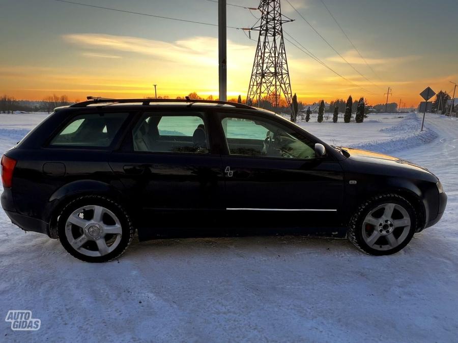 Black Audi A4 2002 in Vilnius, with an engine capacity of 1.90 L and mileage of 420 thousand km for 1199 €, photo 9 on AUTOMOTO.COM.LV