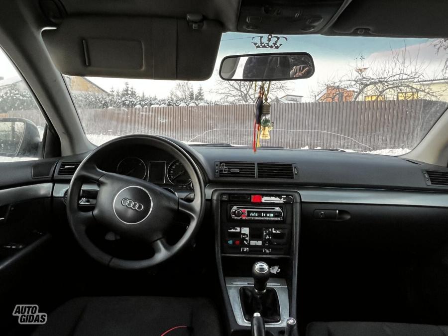 Black Audi A4 2002 in Vilnius, with an engine capacity of 1.90 L and mileage of 420 thousand km for 1199 €, photo 12 on AUTOMOTO.COM.LV