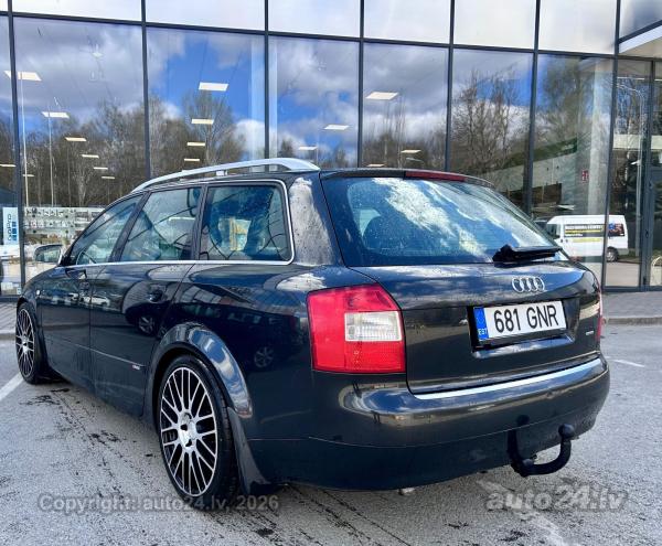 Black Audi A4 2002 in Tartu, with an engine capacity of 2.50 L and mileage of 362 thousand km for 2999 €, photo 4 on AUTOMOTO.COM.LV