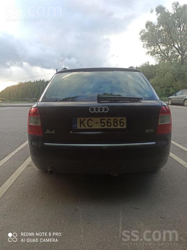 Black Audi A4 2002 in Valka, with an engine capacity of 2.00 L and mileage of 234 thousand km for 1800 €, photo 2 on AUTOMOTO.COM.LV