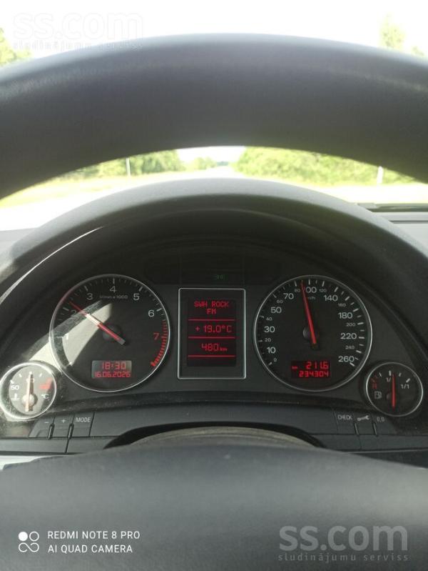 Black Audi A4 2002 in Valka, with an engine capacity of 2.00 L and mileage of 234 thousand km for 1800 €, photo 5 on AUTOMOTO.COM.LV