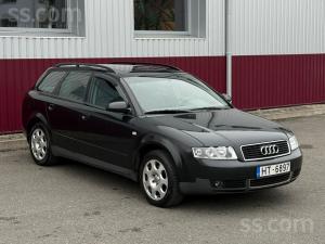 Black Audi A4 2002 in Riga, with an engine capacity of 1.80 L and mileage of 0 thousand km for 1390 €, photo  on AUTOMOTO.COM.LV