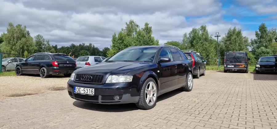Black Audi A4 2002 in Valmiera, with an engine capacity of 2.50 L and mileage of 310 thousand km for 2150 €, photo 7 on AUTOMOTO.COM.LV