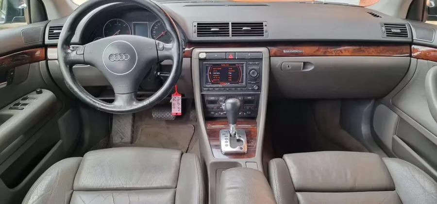 Black Audi A4 2002 in Valmiera, with an engine capacity of 2.50 L and mileage of 310 thousand km for 2150 €, photo 8 on AUTOMOTO.COM.LV