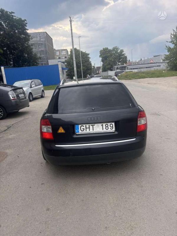 Black Audi A4 2002 in Marijampole, with an engine capacity of 1.90 L and mileage of 490 thousand km for 1100 €, photo 6 on AUTOMOTO.COM.LV