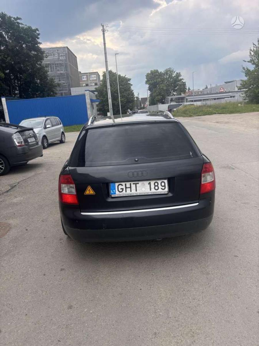 Black Audi A4 2002 in Marijampole, with an engine capacity of 1.90 L and mileage of 490 thousand km for 1100 €, photo 7 on AUTOMOTO.COM.LV