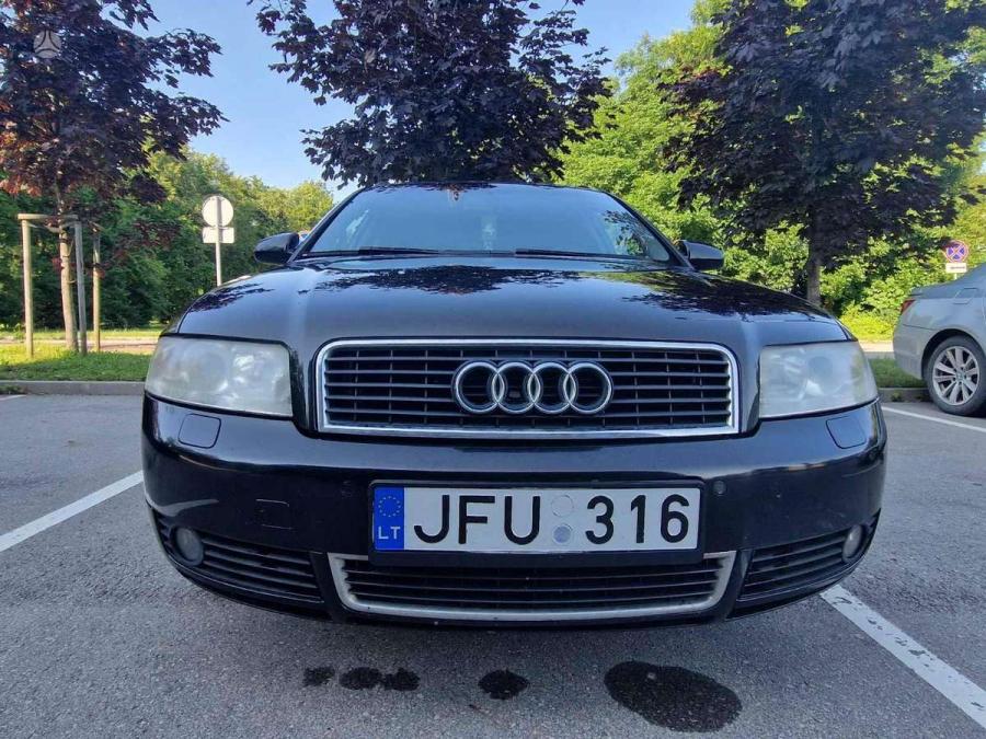 Melns Audi A4 2002 Klaipėda, ar dzinēja tilpumu 1.90 L un nobraukumu 272 tūkst. km par 2200 €, foto 1 vietnē AUTOMOTO.COM.LV