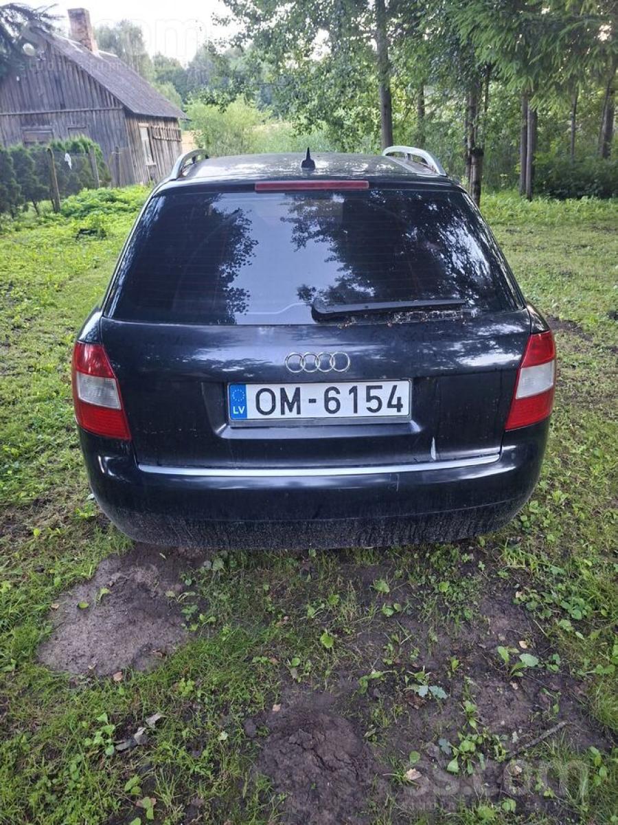 Black Audi A4 2002 in Bauska, with an engine capacity of 1.90 L and mileage of 450 thousand km for 1200 €, photo 3 on AUTOMOTO.COM.LV