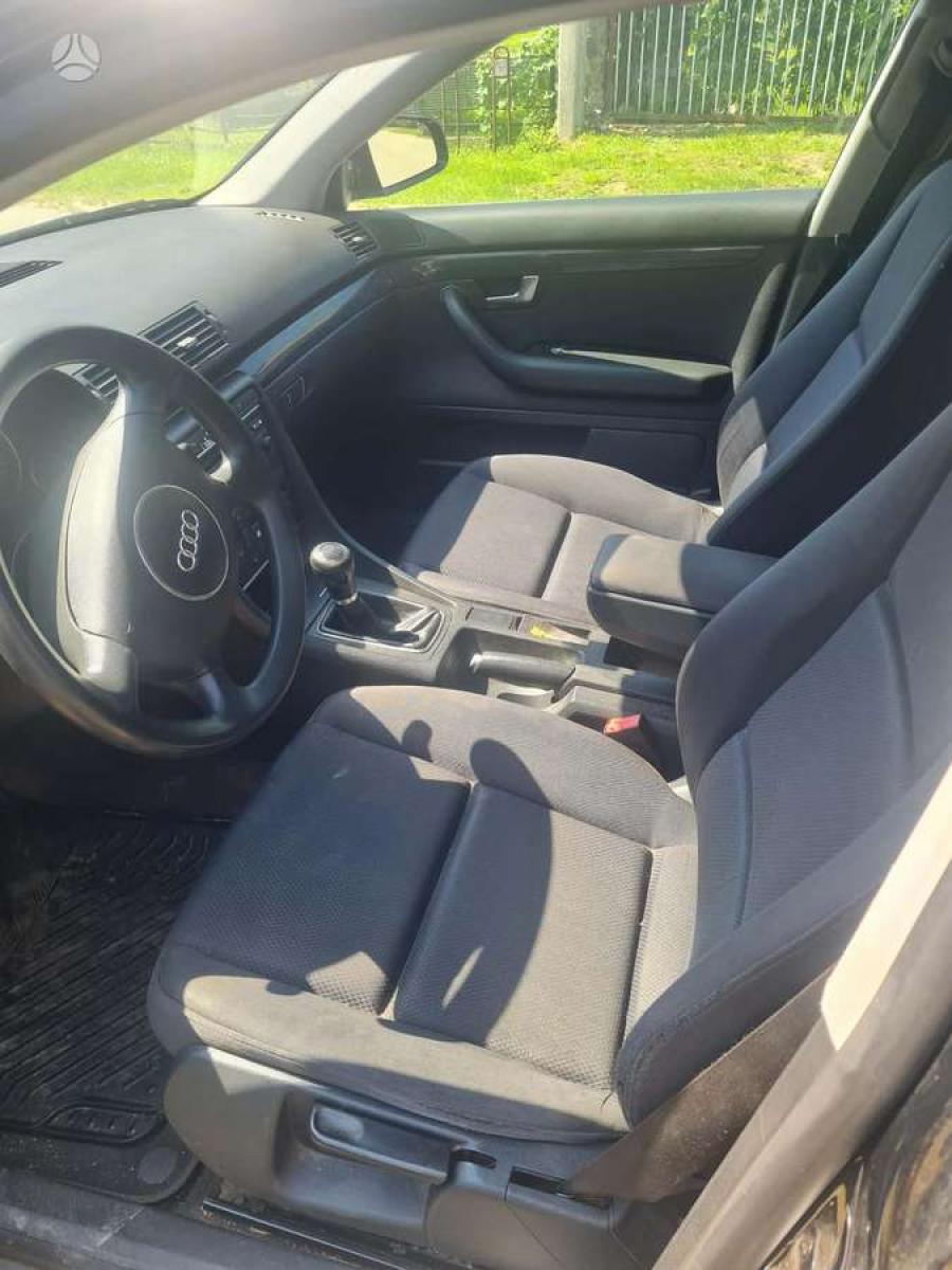 Melns Audi A4 2002 Radviliškis, ar dzinēja tilpumu 1.90 L un nobraukumu 328 tūkst. km par 800 €, foto 6 vietnē AUTOMOTO.COM.LV