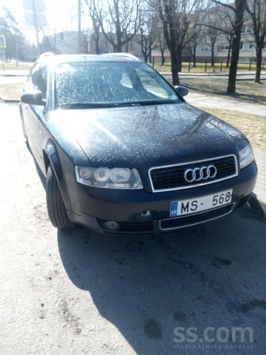 Черный Ауди А4 2002 в Рига, объемом двигателя 1.90 л и пробегом 300 тыс. км за 1250 €, фото 1 на AUTOMOTO.COM.LV