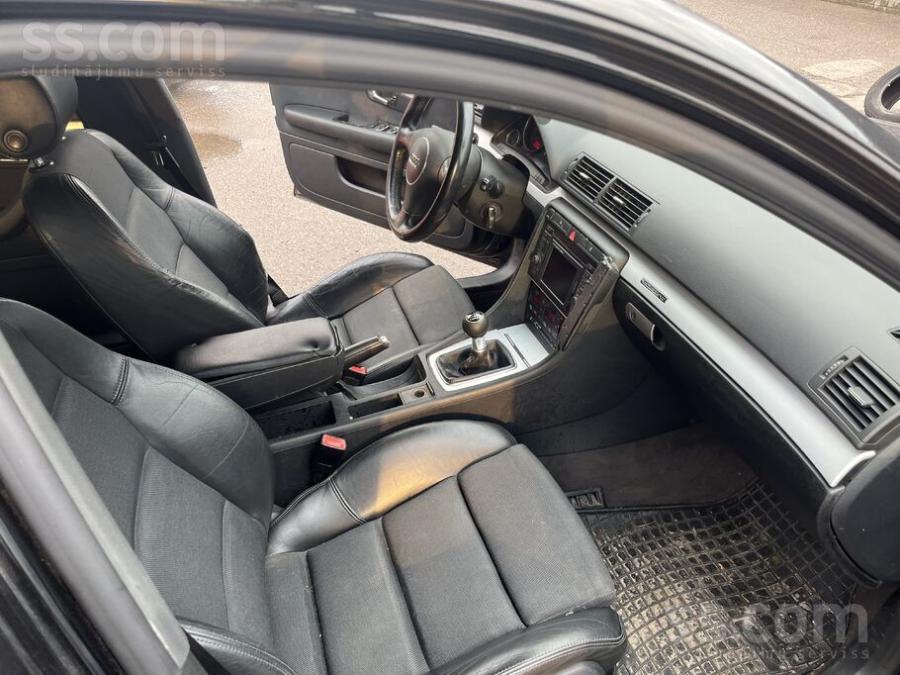 Black Audi A4 2002 in Riga, with an engine capacity of 2.50 L and mileage of 387 thousand km for 800 €, photo 7 on AUTOMOTO.COM.LV