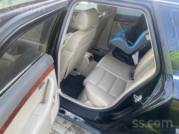 Black Audi A4 2002 in Aizkraukle, with an engine capacity of 1.90 L and mileage of 391 thousand km for 1650 €, photo 6 on AUTOMOTO.COM.LV