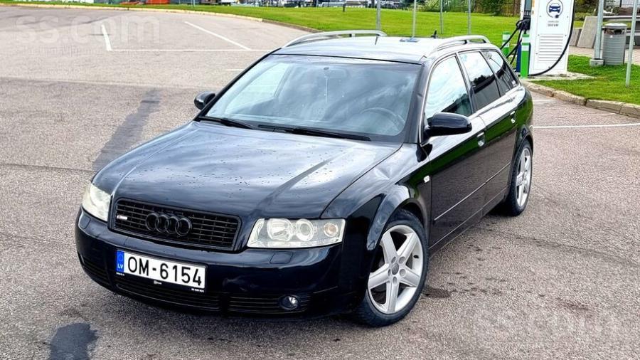 Black Audi A4 2002 in Cesis, with an engine capacity of 1.90 L and mileage of 450 thousand km for 1990 €, photo 1 on AUTOMOTO.COM.LV