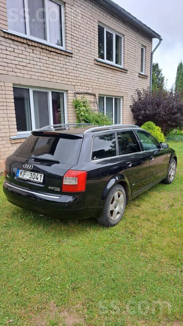 Audi A4 2002 Madona vietnē Melns Audi A4 2002 Madona, ar dzinēja tilpumu 2.50 L un nobraukumu 364 tūkst. km par 4900 €, foto 3 vietnē AUTOMOTO.COM.LV