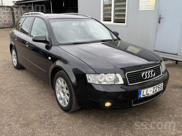 Black Audi A4 2003 in Daugavpils, with an engine capacity of 1.90 L and mileage of 0 thousand km for 2290 €, photo 1 on AUTOMOTO.COM.LV
