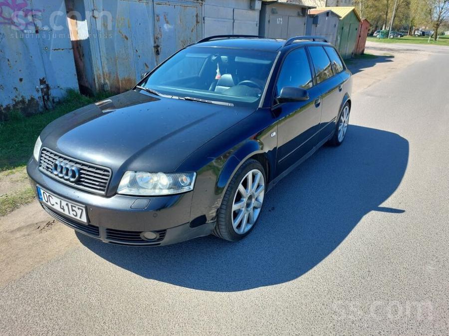 Melns Audi A4 2003 Liepāja, ar dzinēja tilpumu 2.50 L un nobraukumu 300 tūkst. km par 1800 €, foto 1 vietnē AUTOMOTO.COM.LV
