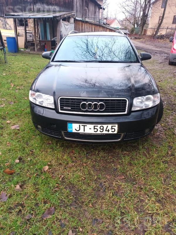 Black Audi A4 2003 in Cesis, with an engine capacity of 2.50 L and mileage of 543 thousand km for 1600 €, photo 1 on AUTOMOTO.COM.LV