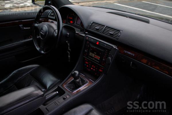 Black Audi A4 2003 in Jelgava, with an engine capacity of 1.90 L and mileage of 494 thousand km for 2900 €, photo 8 on AUTOMOTO.COM.LV