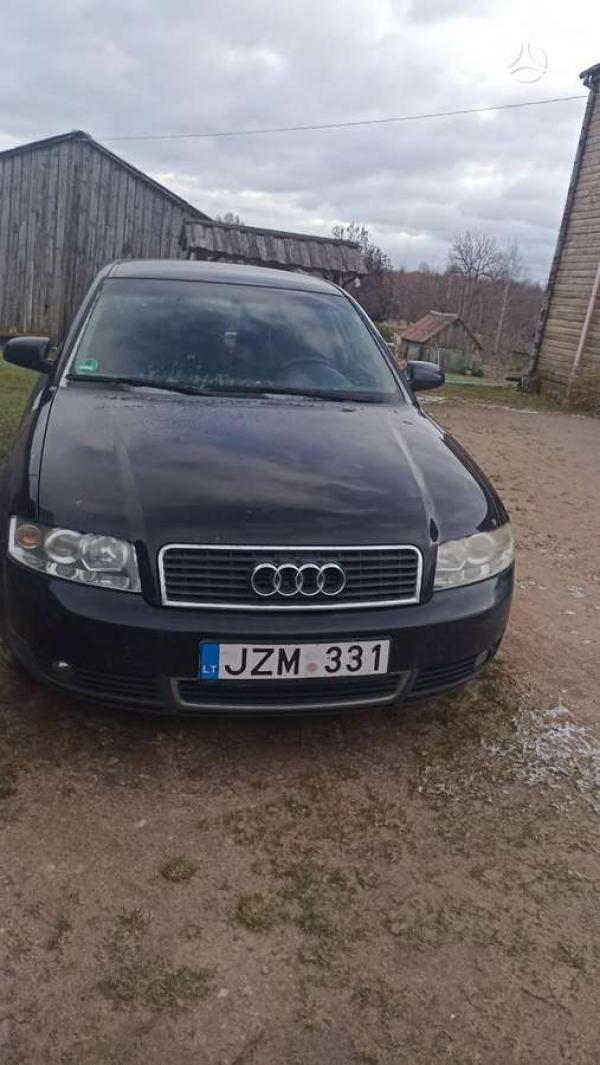 Melns Audi A4 2003 Telšiai, ar dzinēja tilpumu 2.50 L un nobraukumu 350 tūkst. km par 550 €, foto 1 vietnē AUTOMOTO.COM.LV